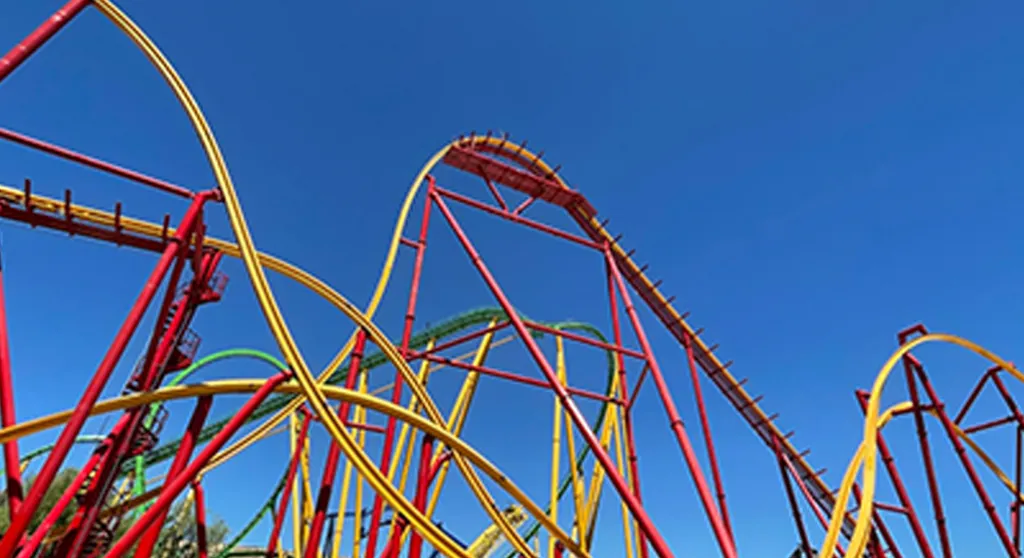 Raptor Roller Coasters - Single Rail Inline Seating Design - Rocky ...